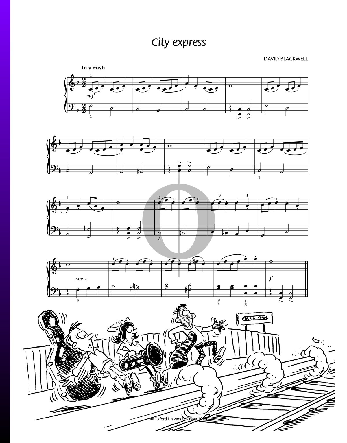 City express (David Blackwell) Piano Sheet Music - OKTAV