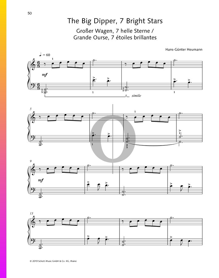 The Big Dipper (Hans-Günter Heumann) Piano Sheet Music - OKTAV