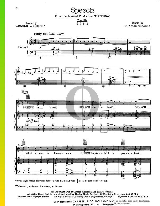 2 Arnold Weinstein Sheet Music Downloads (PDF) & Streaming - OKTAV