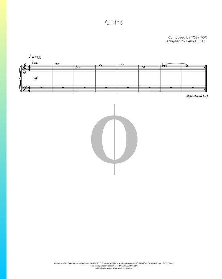 Cliffs Sheet Music (Piano Solo) - PDF Download & Streaming - OKTAV