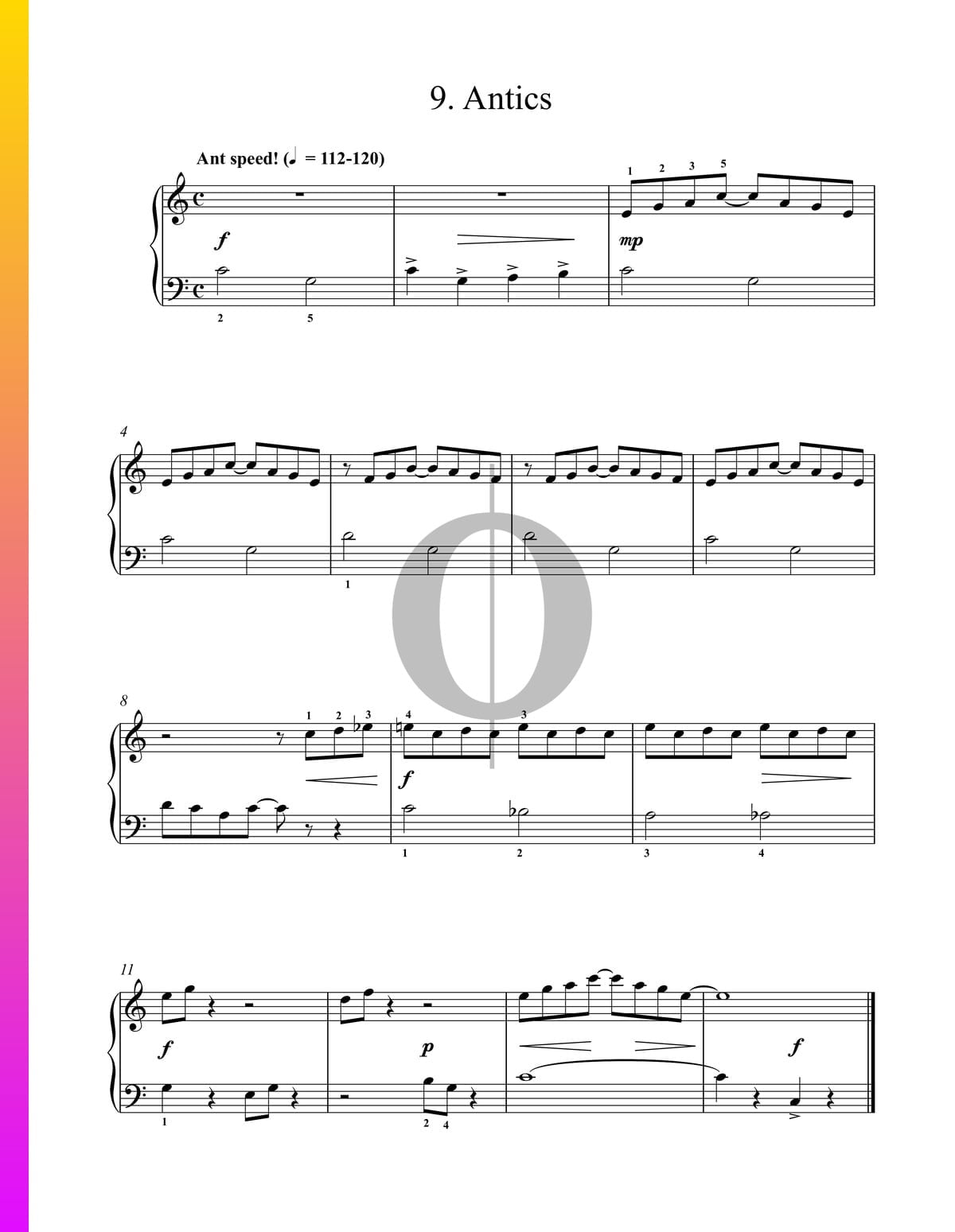 Antics (Pam Wedgwood) Piano Sheet Music - OKTAV
