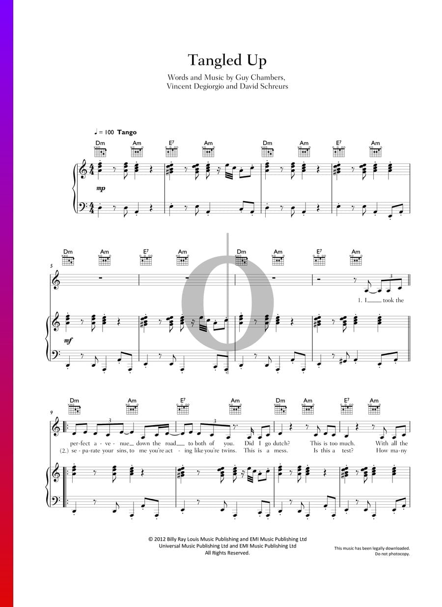 Tangled Up (Caro Emerald) Piano Sheet Music - OKTAV