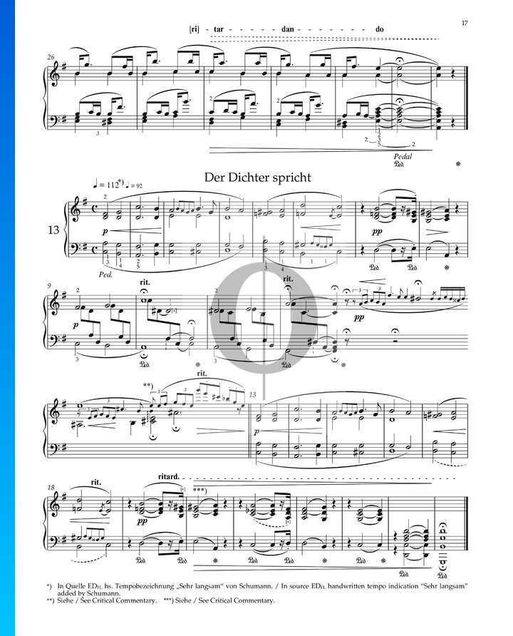 Kinderszenen, Op. 15 No. 13: The Poet Speaks (Robert Schumann) Piano ...