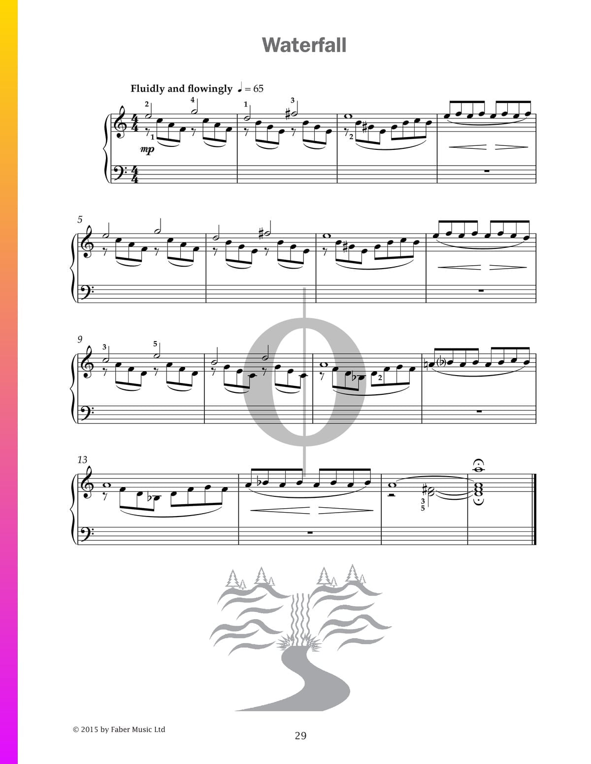 Waterfall (Paul Harris) Piano Sheet Music - OKTAV