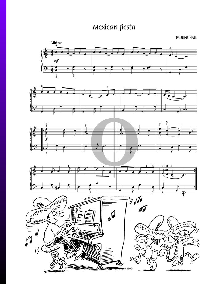 Mexican Fiesta (Pauline Hall) Piano Sheet Music - OKTAV