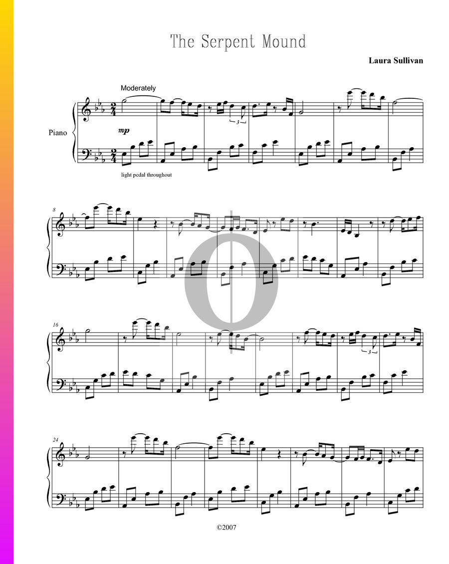 The Serpent Mound (Laura Sullivan) Piano Sheet Music - OKTAV