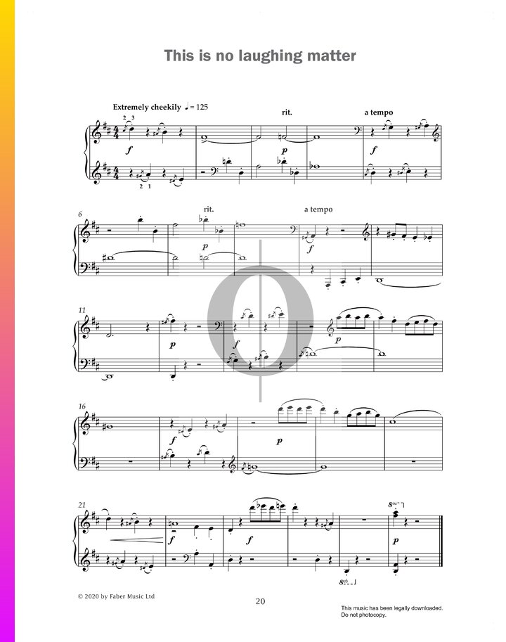 This Is No Laughing Matter (Paul Harris) Piano Sheet Music - OKTAV