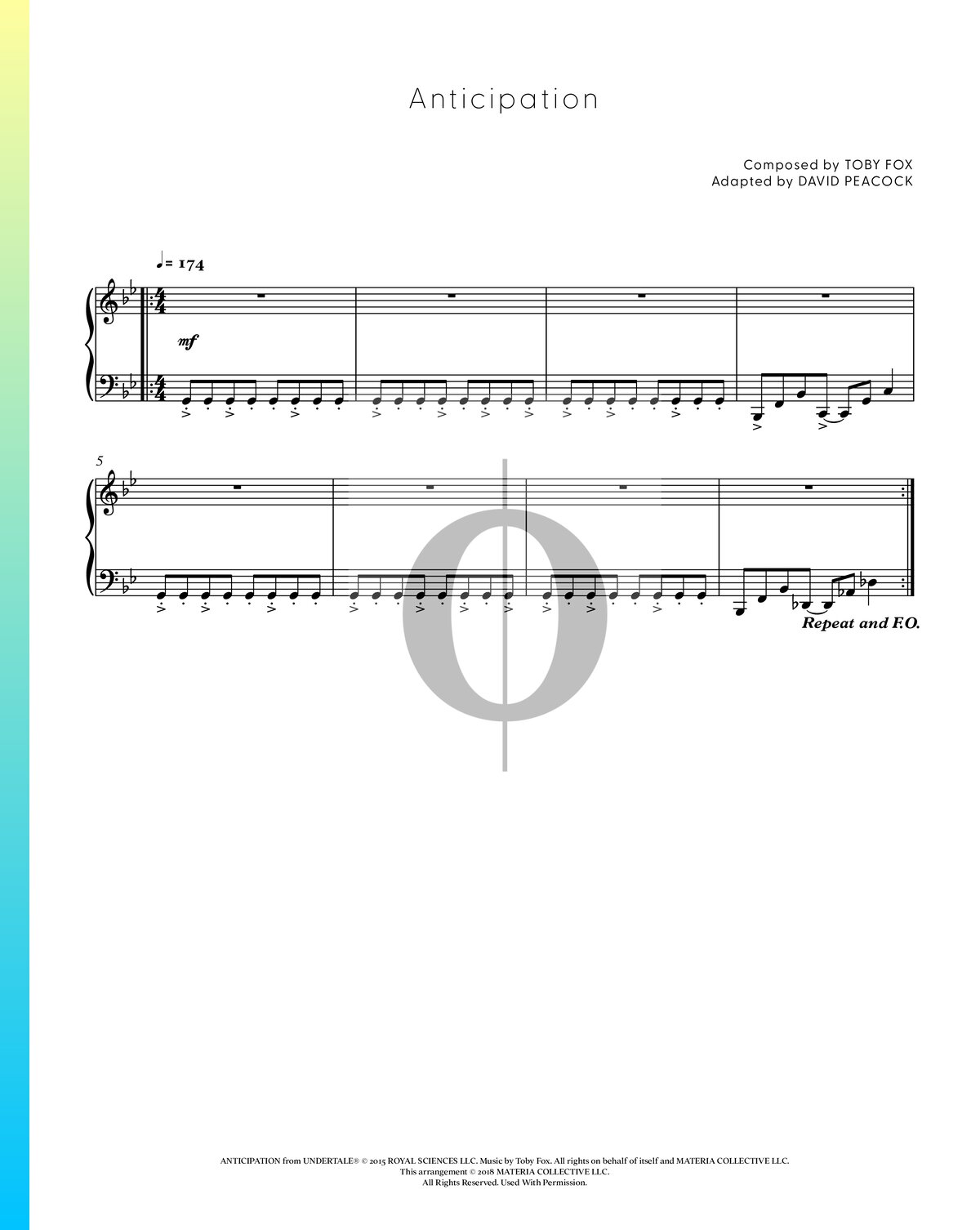 Anticipation Sheet Music (Piano Solo) - OKTAV