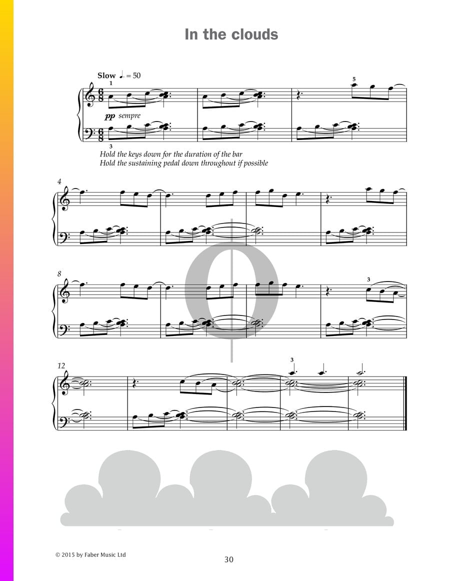 In the clouds (Paul Harris) Piano Sheet Music - OKTAV