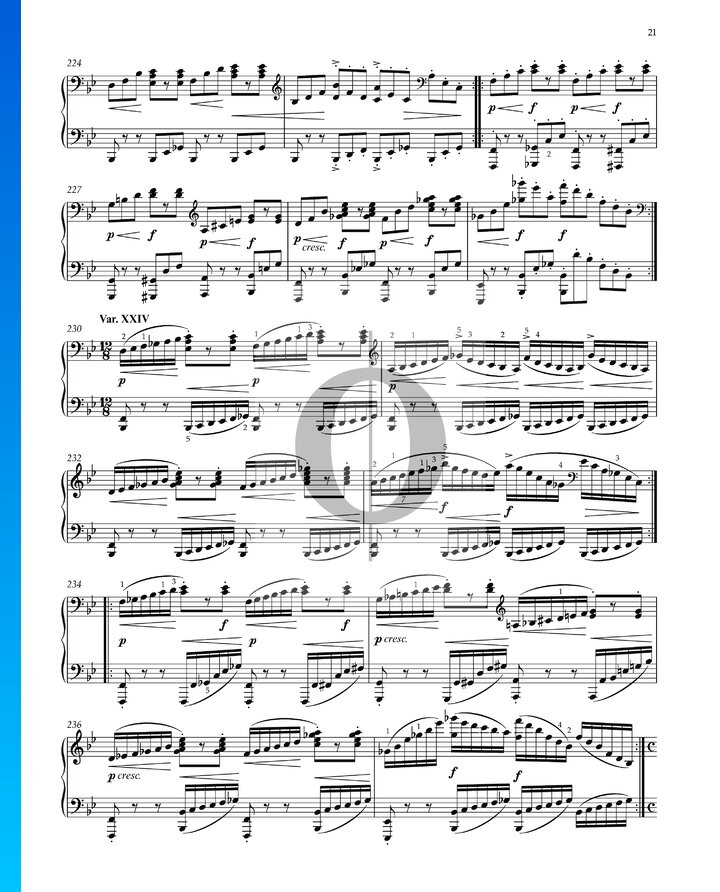Variations and Fugue on a Theme by Handel, Op. 24: Variation XXIV ...
