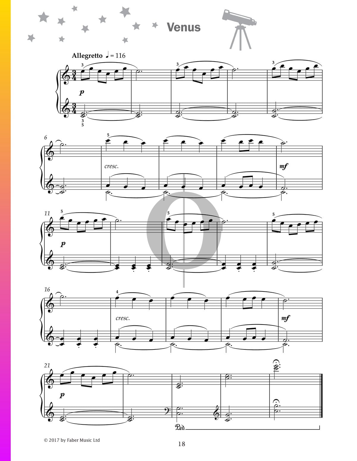 Venus (Paul Harris) Piano Sheet Music - OKTAV