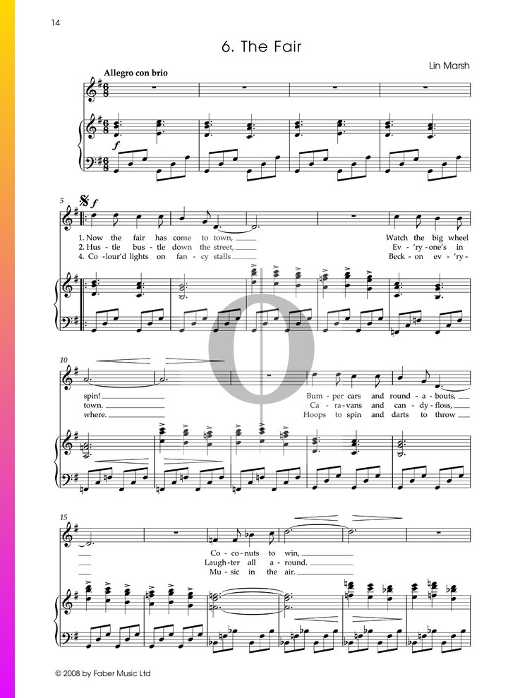 The Fair (Lin Marsh) Piano Sheet Music - OKTAV