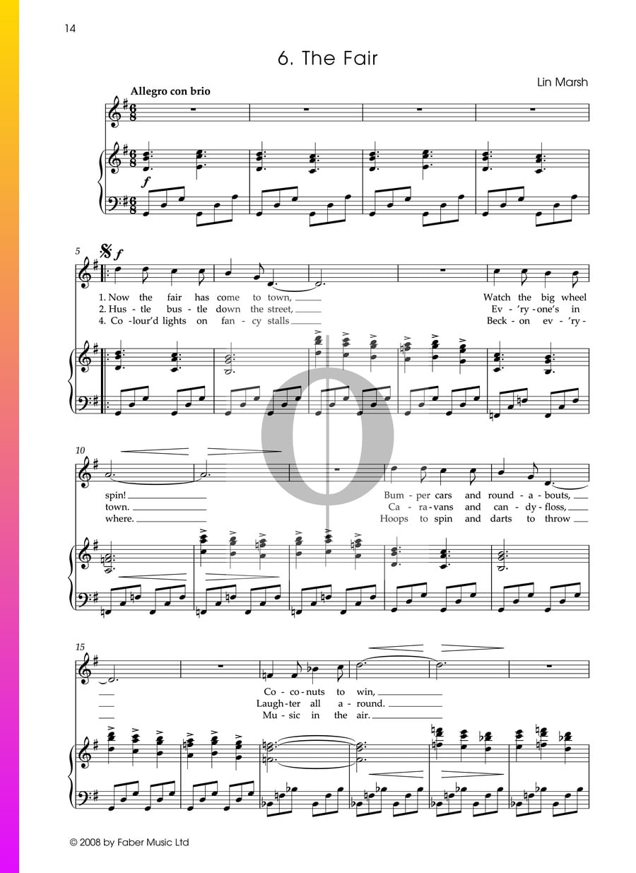 The Fair (Lin Marsh) Piano Sheet Music - OKTAV