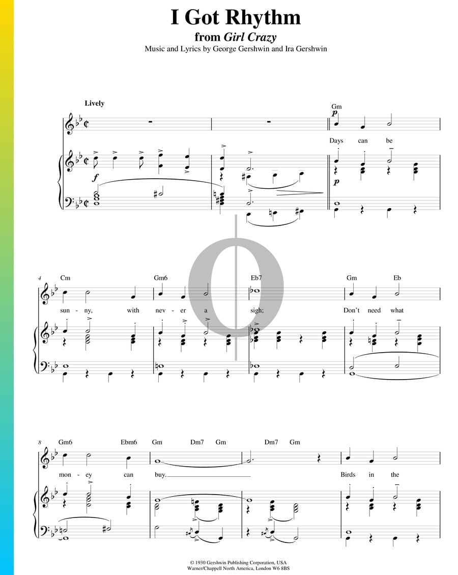 I Got Rhythm Klaviernoten (George Gershwin) - OKTAV