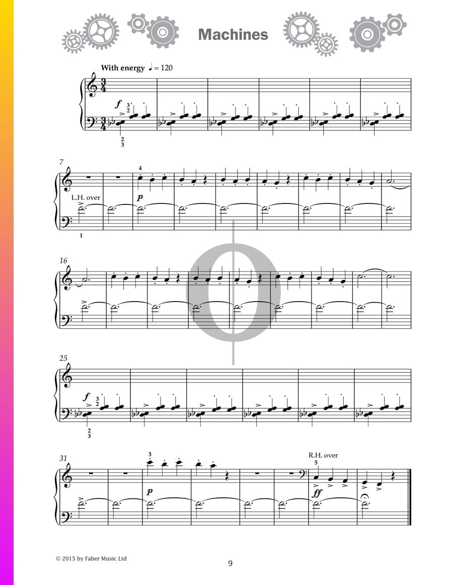 Machines (Paul Harris) Piano Sheet Music - OKTAV