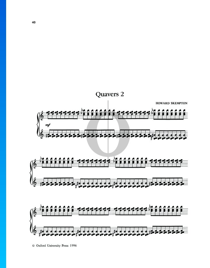 Quavers 2 (Howard Skempton) Piano Sheet Music - OKTAV