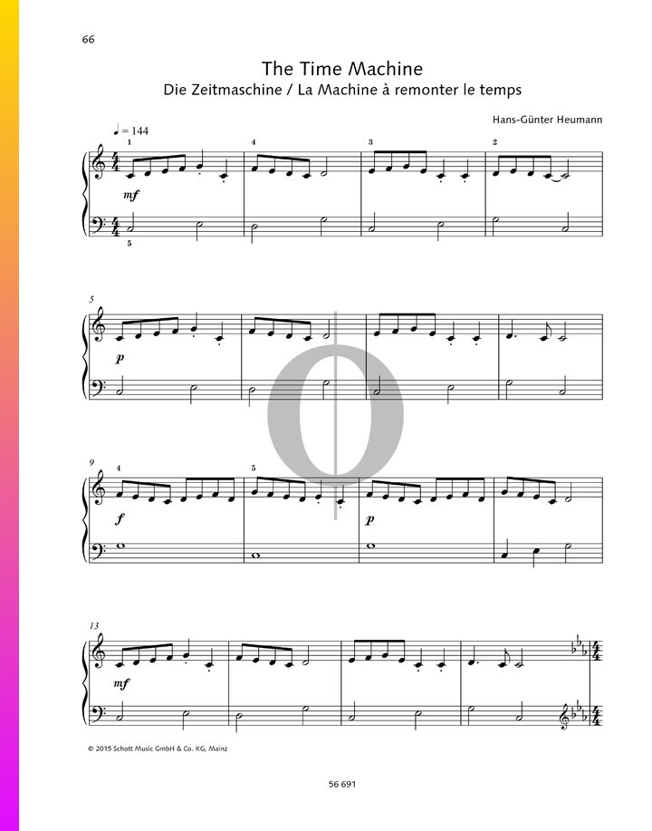 The Time Machine (Hans-Günter Heumann) Piano Sheet Music - OKTAV