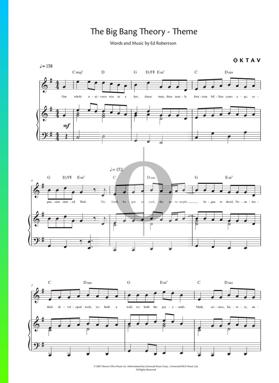 The Big Bang Theory Theme Partitura De The Big Bang Theory Piano The Big Bang Theory Theme Partitura De The Big Bang Theory Piano