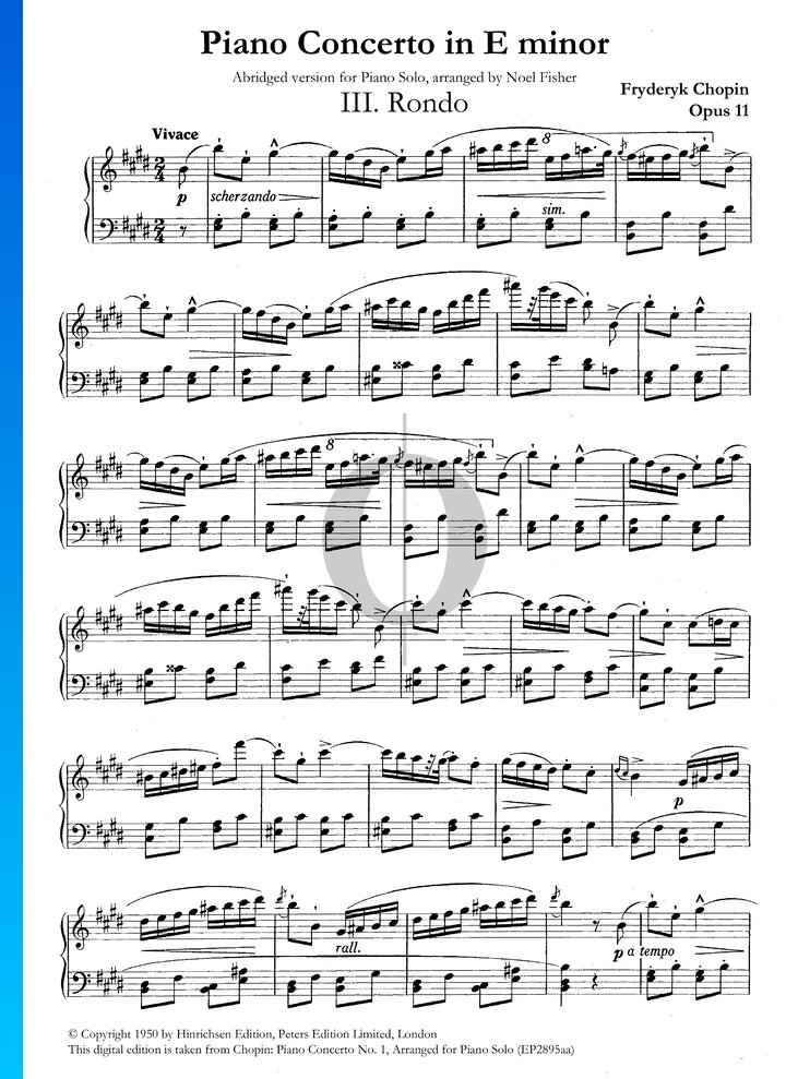 Piano Concerto No. 1 in E Minor, Op. 11: 3. Rondo (Frédéric Chopin ...