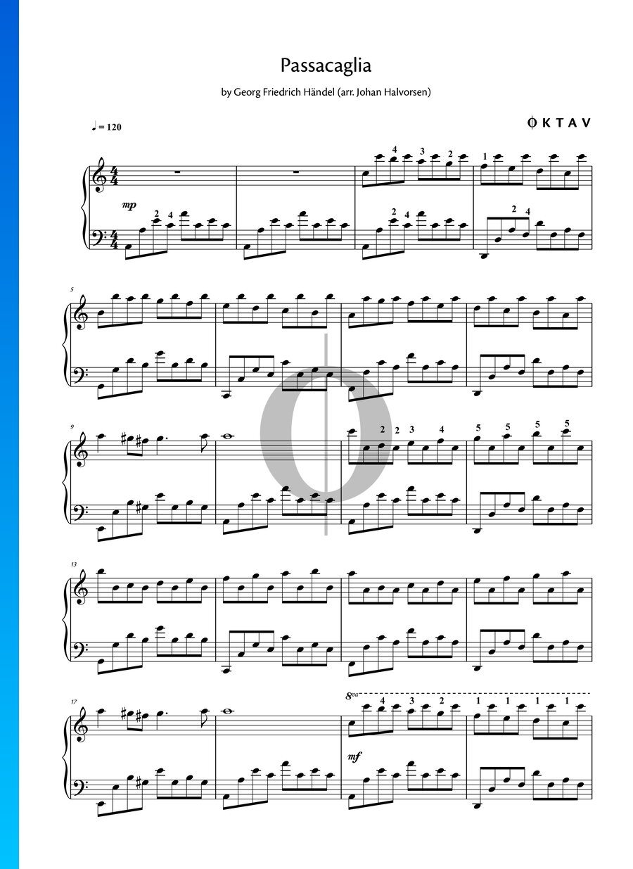 Suite No. 7 in G Minor, HWV 432: Passacaglia (Georg Friedrich Händel ...