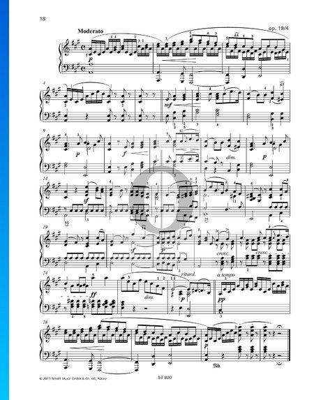 Lied ohne Worte, Op. 30 Nr. 3 Klaviernoten (Felix Mendelssohn Bartholdy ...