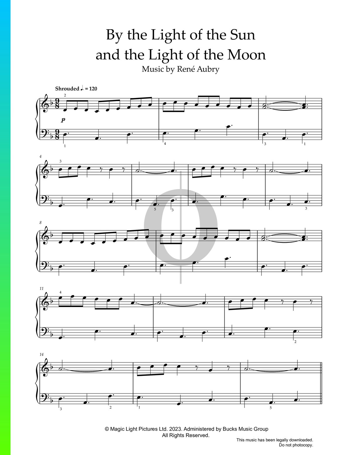 By The Light Of The Sun And The Light Of The Moon Piano Sheet Music ...