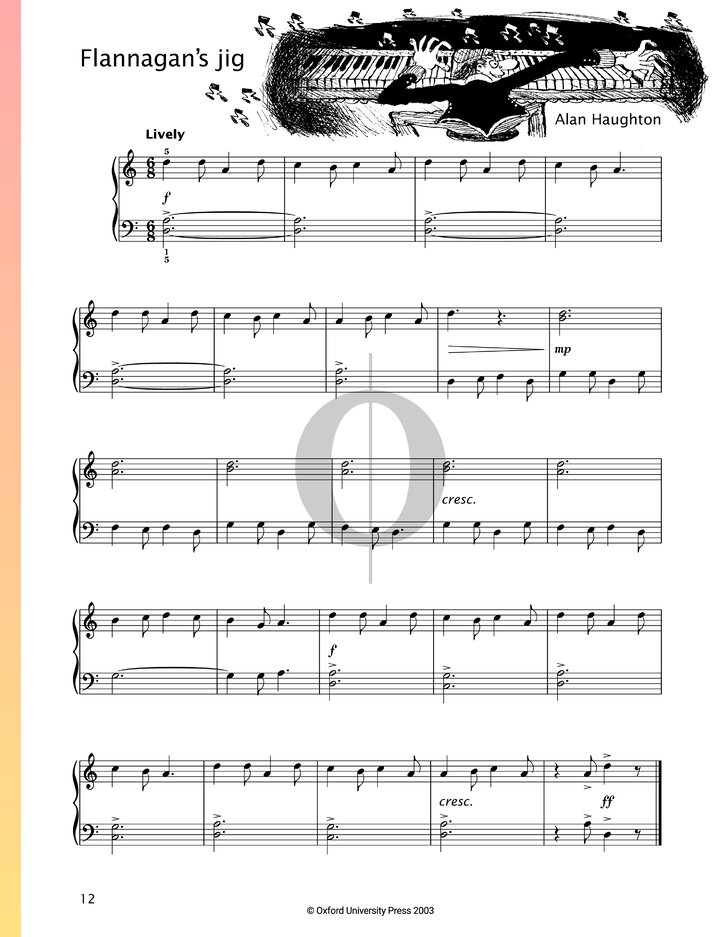 Flannagan's jig (Alan Haughton) Piano Sheet Music - OKTAV