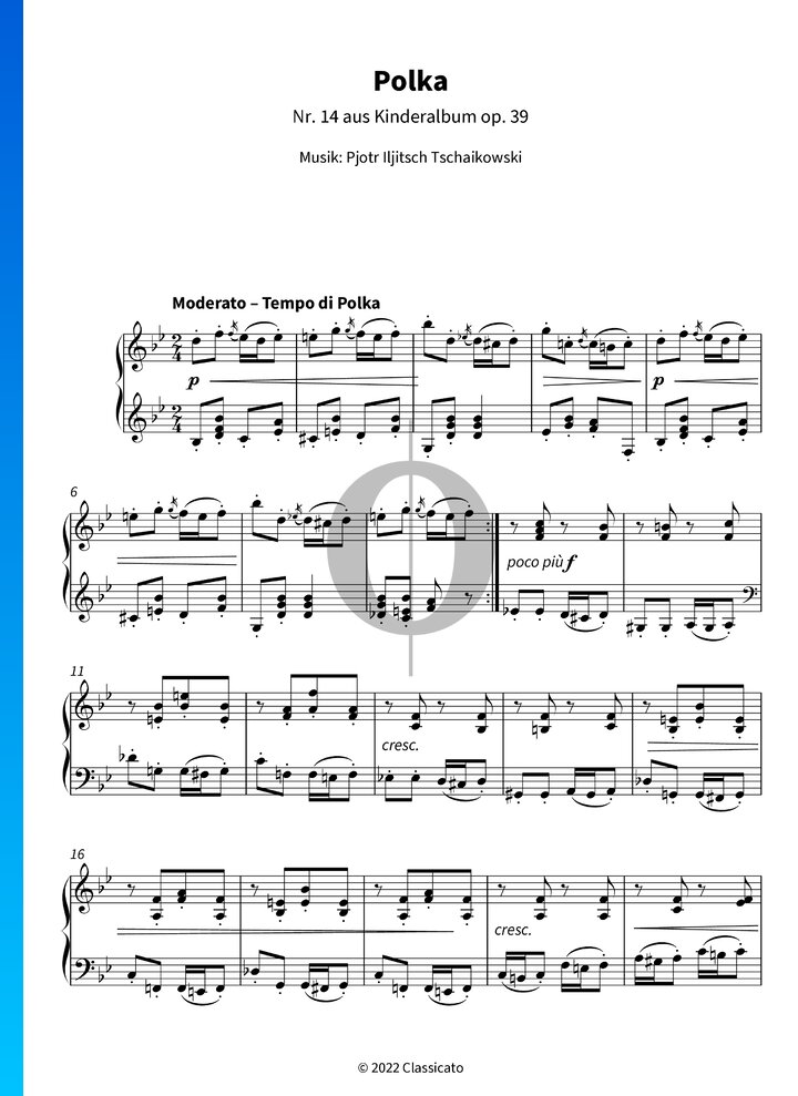 Children's Album, Op. 39: No. 14 Polka (Pjotr Iljitsch Tschaikowski ...