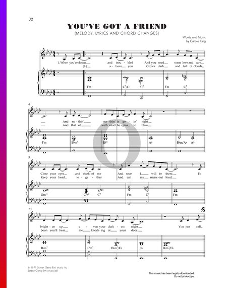 Dear Friends (Queen) Piano Sheet Music - OKTAV