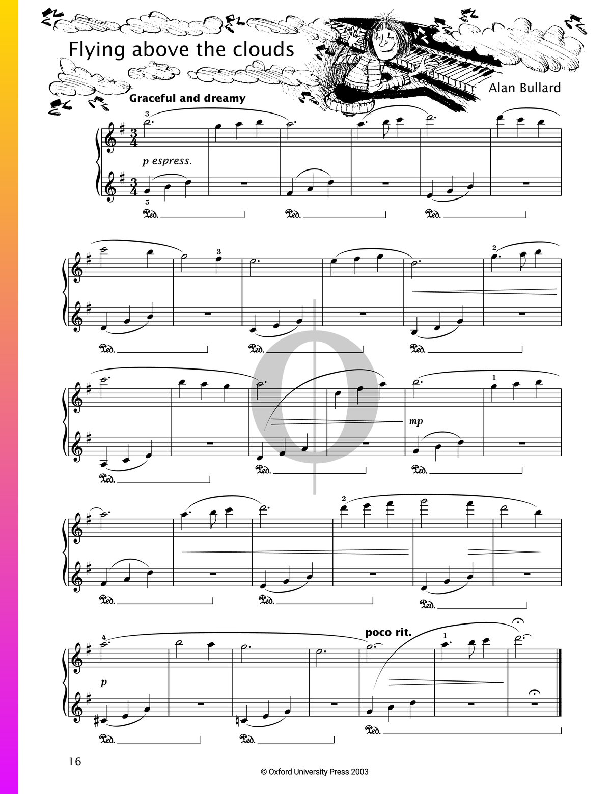Flying above the clouds (Alan Bullard) Piano Sheet Music - OKTAV