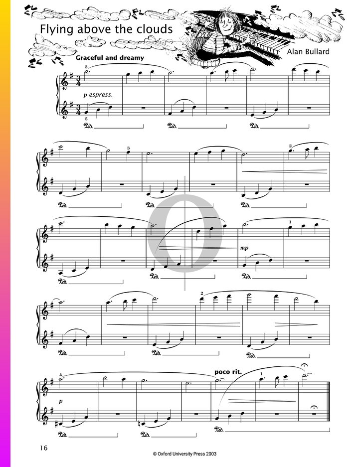 Flying above the clouds (Alan Bullard) Piano Sheet Music - OKTAV