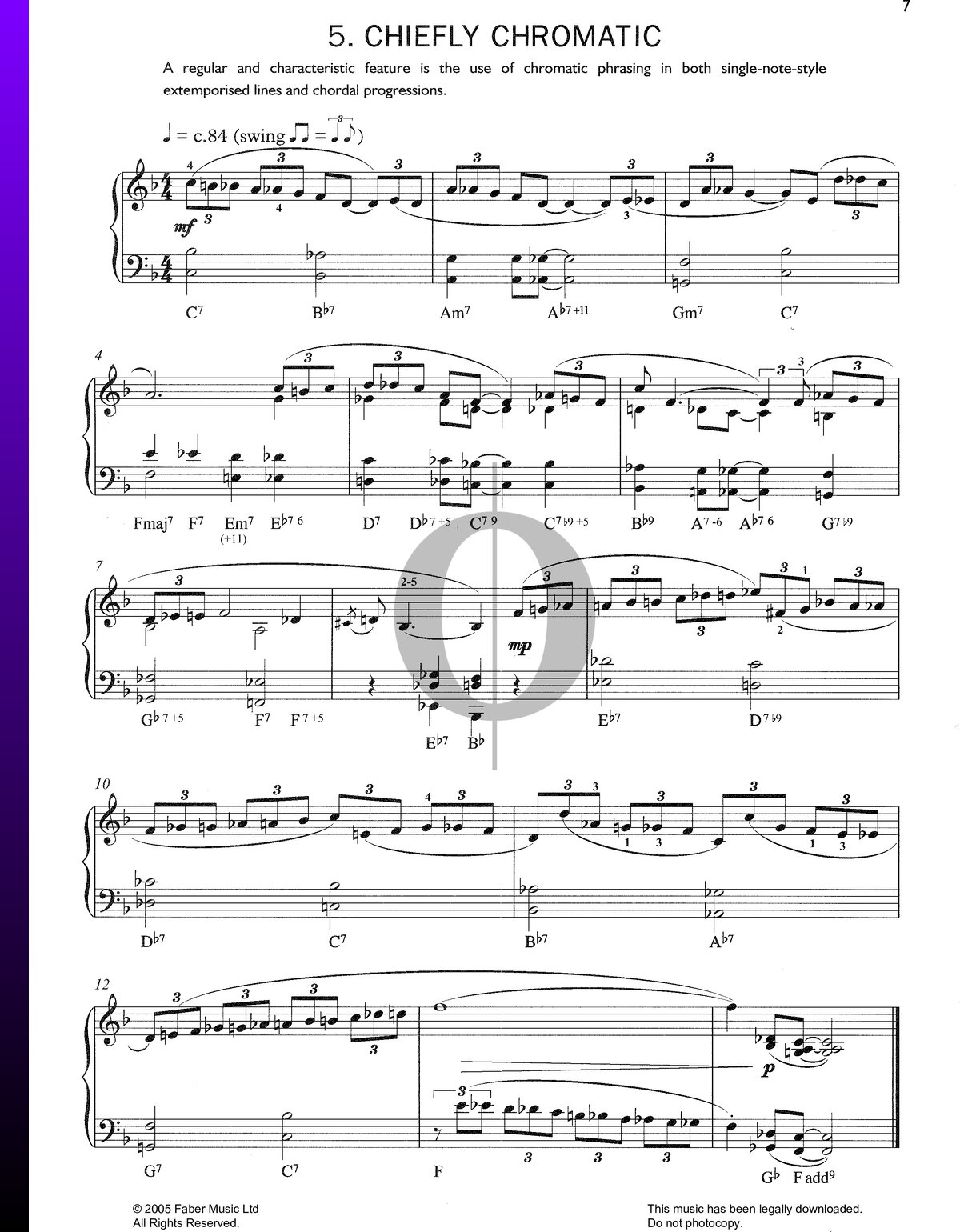 Chiefly Chromatic (John Kember) Piano Sheet Music - OKTAV