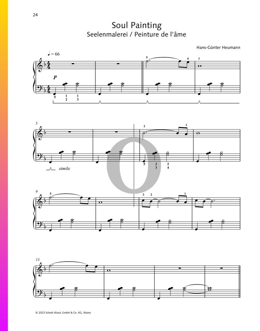 Soul Painting (Hans-Günter Heumann) Piano Sheet Music - OKTAV