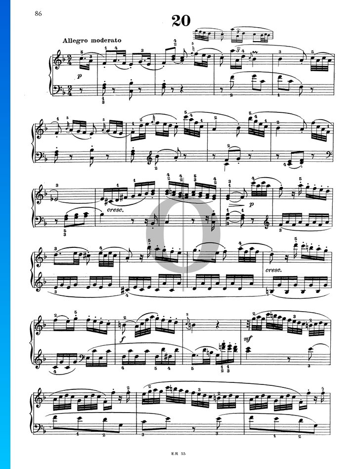 Sonata in F Major, Hob XVI: 23 (Franz Joseph Haydn) Piano Sheet Music ...