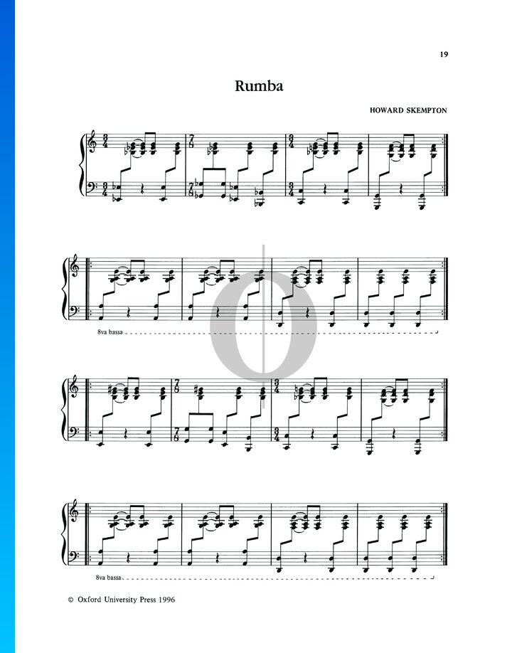Rumba (Howard Skempton) Piano Sheet Music - OKTAV