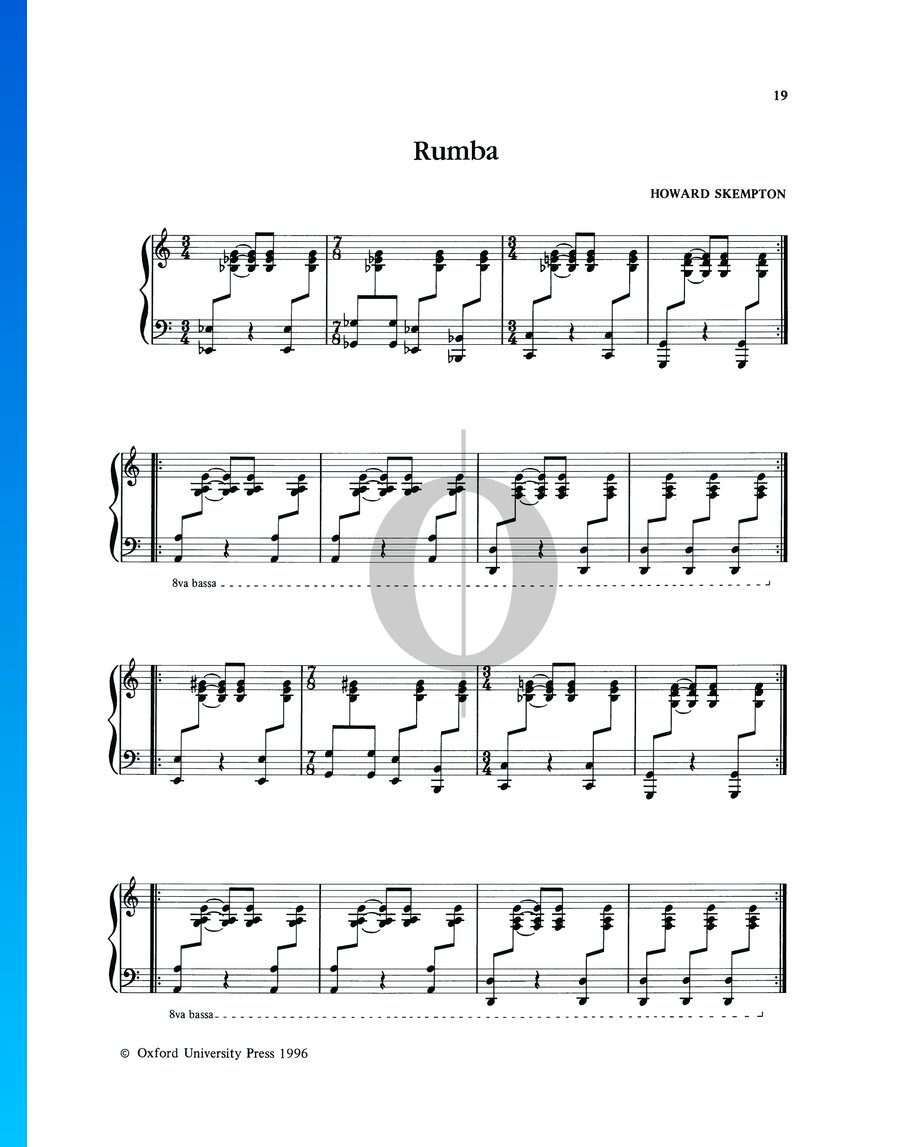 Rumba (Howard Skempton) Piano Sheet Music - OKTAV