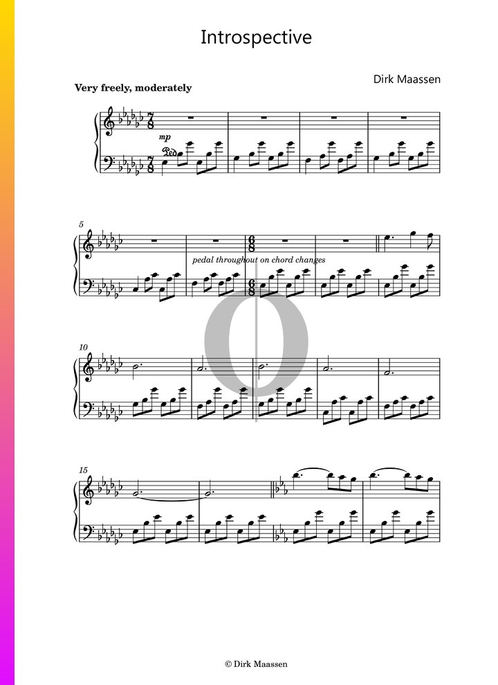 Introspective Sheet Music (Piano Solo) - OKTAV