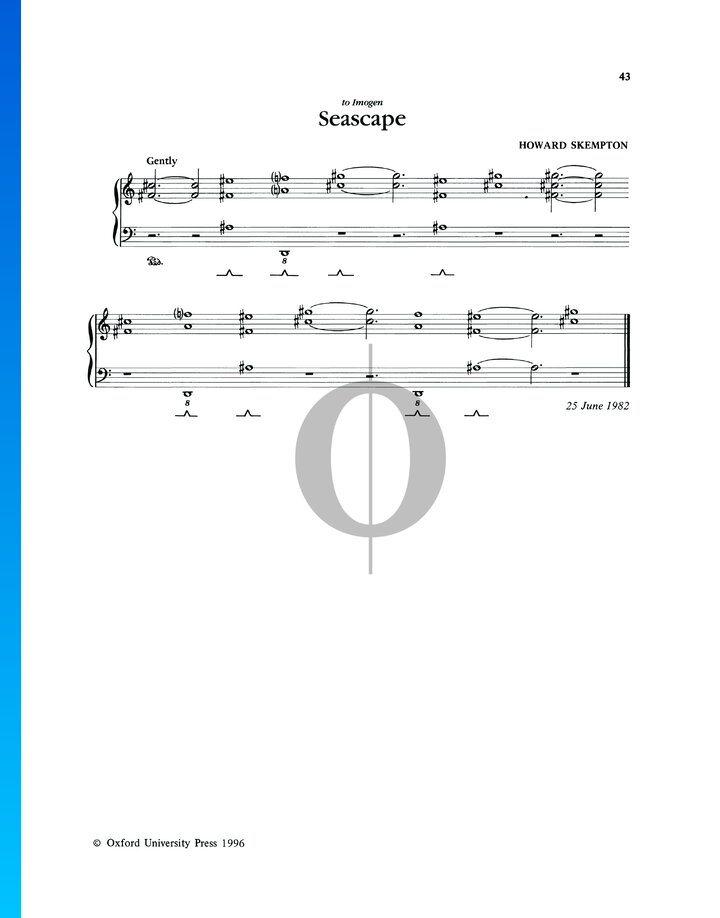 Seascape (Howard Skempton) Piano Sheet Music - OKTAV