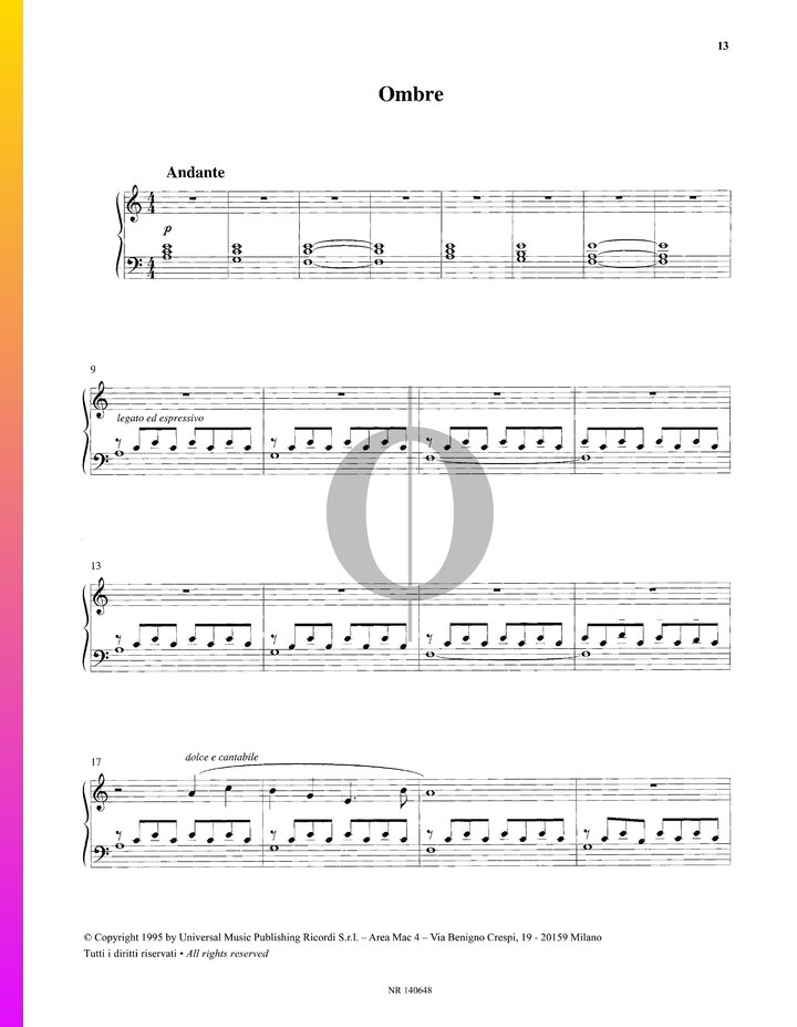 Ombre (Ludovico Einaudi) Piano Sheet Music - OKTAV
