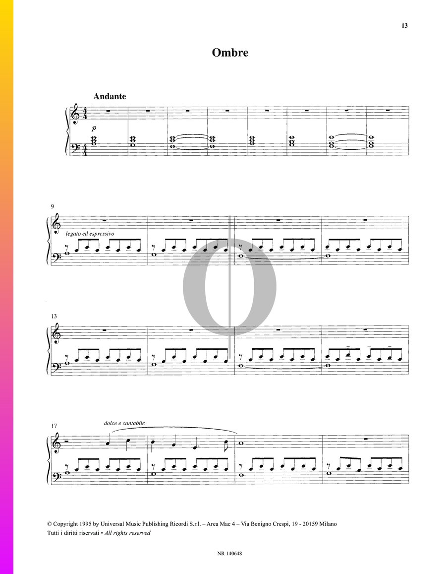 Ombre (Ludovico Einaudi) Piano Sheet Music - OKTAV