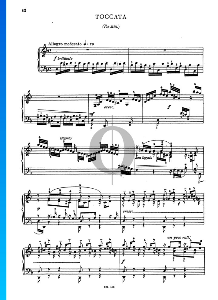 Toccata and Fugue in D Minor, BWV 913 (Johann Sebastian Bach) Piano ...