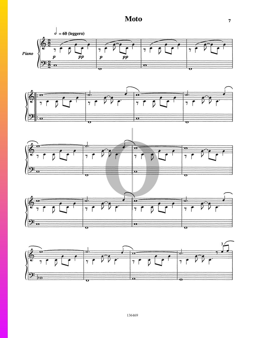 Moto (Ludovico Einaudi) Piano Sheet Music - OKTAV