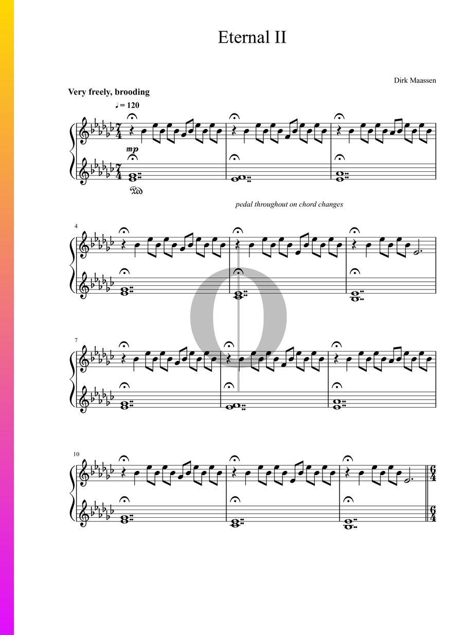 Eternal II (Dirk Maassen) Piano Sheet Music - OKTAV