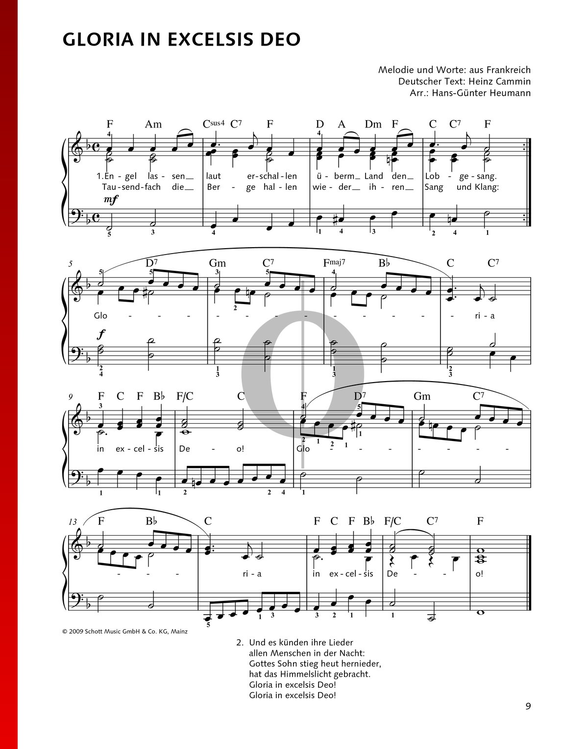 Gloria in excelsis Deo (Anonymous) Piano Sheet Music - OKTAV