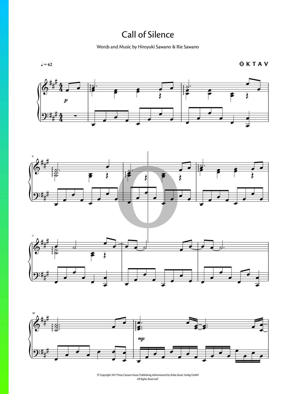 Call Of Silence Piano Sheet Music From Attack On Titan By Hiroyuki