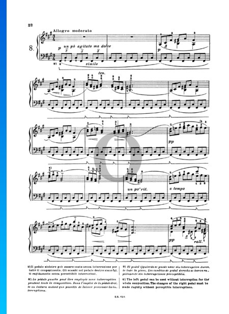 24 Preludes, Op. 37: No. 4 Allegretto Sheet Music (Piano Solo) | PDF ...