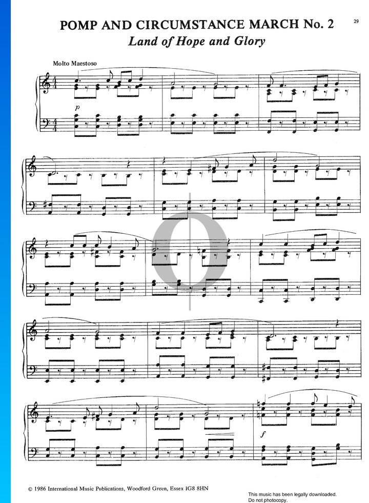 Pomp and Circumstance, Op. 39: Land of Hope and Glory (March No. 2 ...