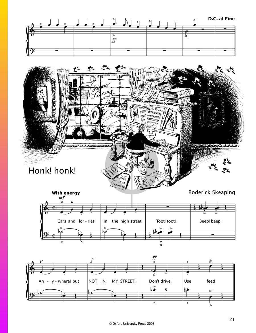 Honk! Honk! (Roderick Skeaping) Piano Sheet Music - OKTAV