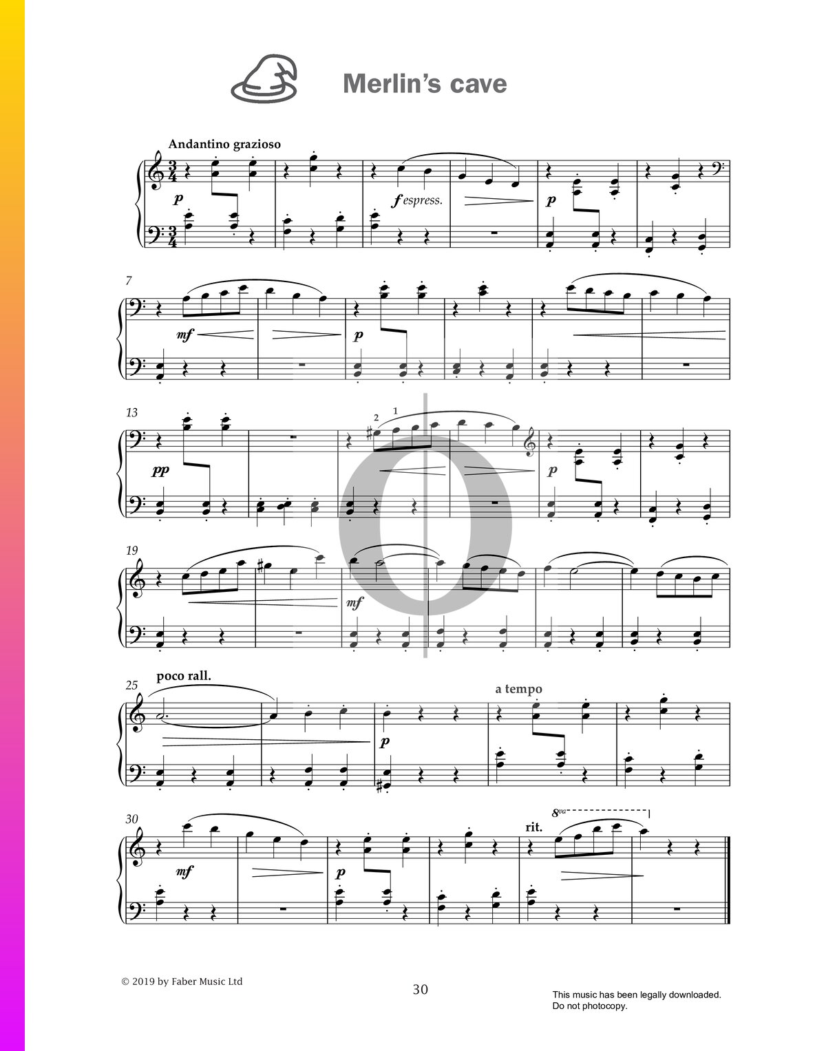 Merlin's Cave (Paul Harris) Piano Sheet Music - OKTAV