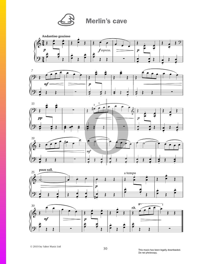 Merlin's Cave (Paul Harris) Piano Sheet Music - OKTAV